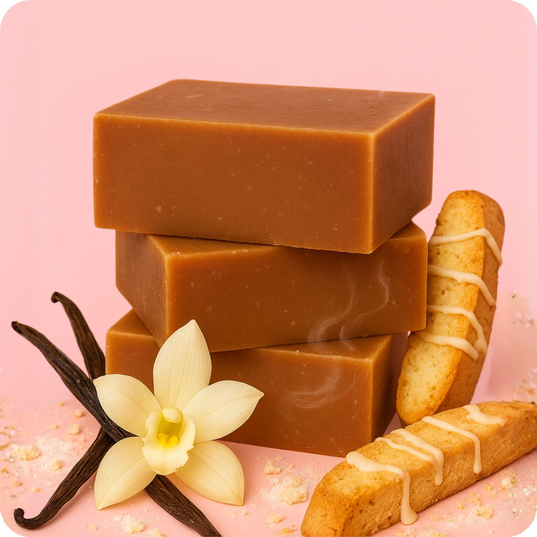 French Vanilla Biscotti Bar Soap 3 Pack – WAX&WIT CANDLES