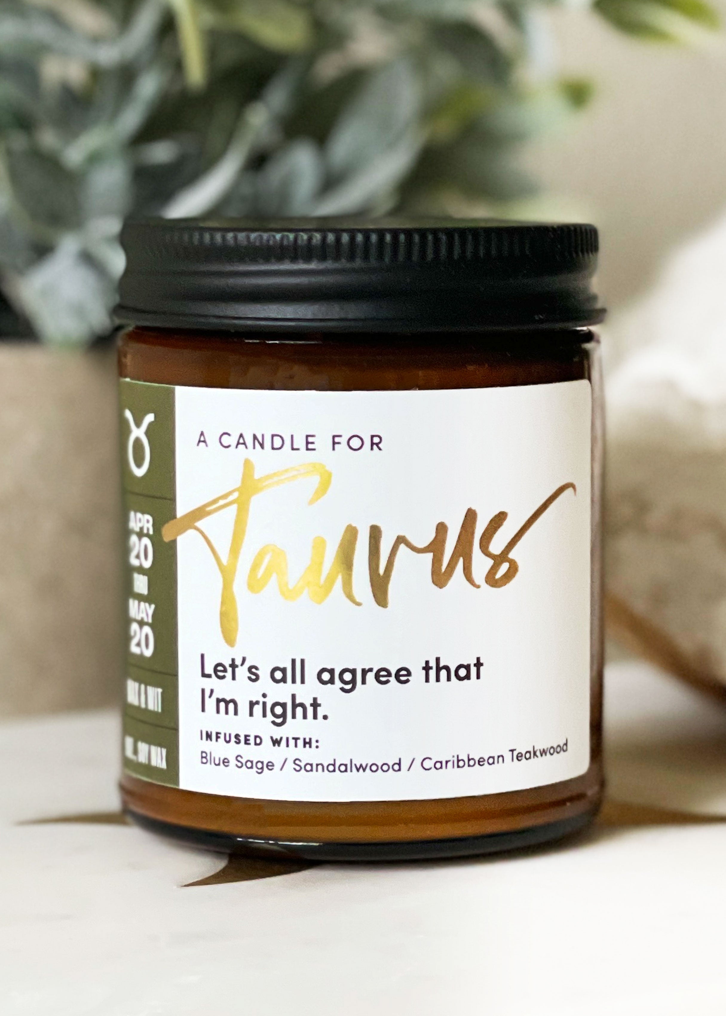 Taurus Candle – WAX&WIT CANDLES